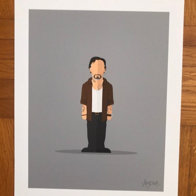 The Walking Dead: Negan Line up 420x210mm Minimalist TV Television ...
