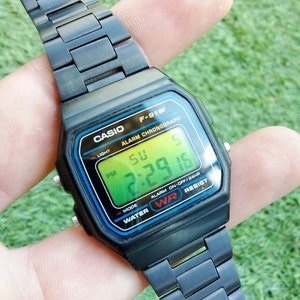 Casio F-91W Monochrome Gradient Filter Screen - Etsy