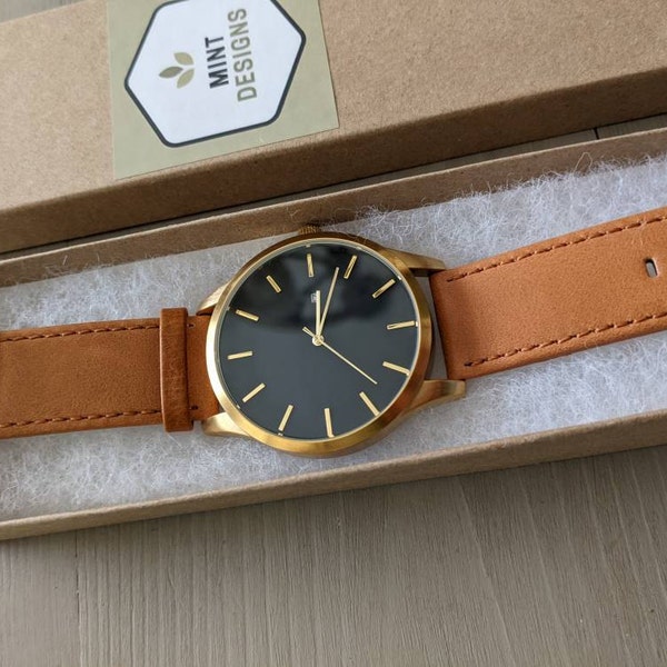 Watch,custom Engraved Personalized Mens Gold Wrist Watch, Groomsmen ...