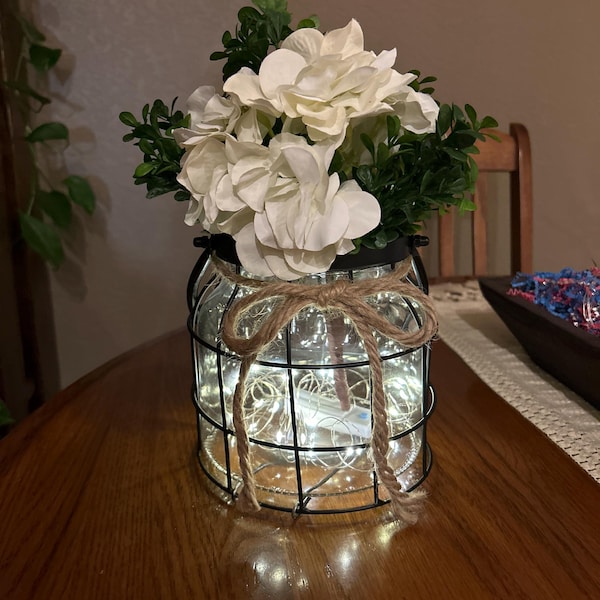 TRAY METAL Large With ROPE Handles, Create a Kitchen Table Centerpiece ...