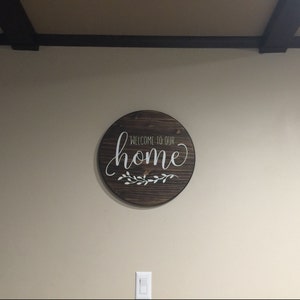 18 Welcome to Our Home Round Sign Welcome Home - Etsy