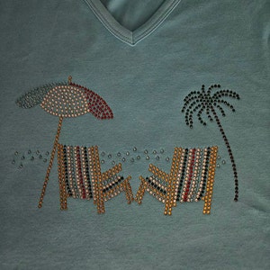 Rhinestone Lighthouse Coastal Beacon Bling Ladies Shirt Vacation ...