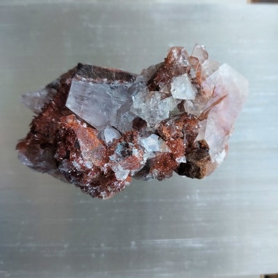 Pink Amethyst With Agate Sphere has Beautiful Rosette - Etsy