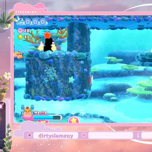 Animated Twitch Stream Package: Fairy Clouds, Pink Overlay With ...