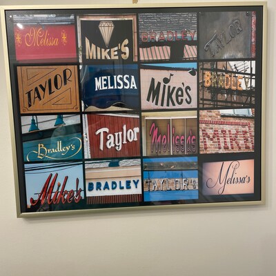 Custom Posters Featuring Names in Sign Photos if Available - Etsy