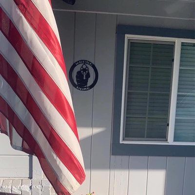 Metal Wrong Home Gun Sign 2nd Amendment Revolver 13 X - Etsy