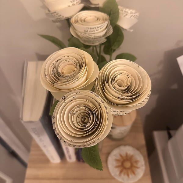 Book Page Flower Bouquet | Long-stemmed Proses for Readers, Writers ...