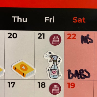 42 Cute Cleaning Spray Bottle Kawaii Planner Stickers SSC1064 - Etsy