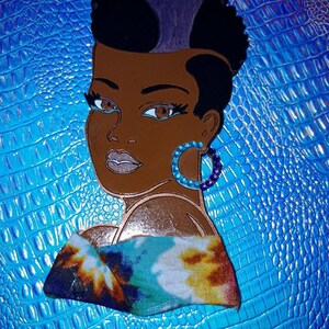 Diva Shaved Side Wood Sign, Afro Wreath Attachment, Wood Blank, Door ...