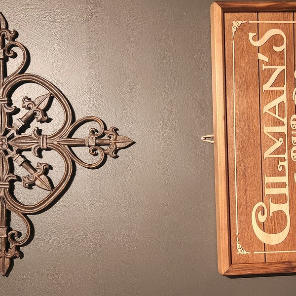 Personalized Handmade Oak Tree Bar Sign, Custom Wood Bar Sign, Bar and ...