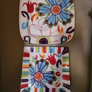 Large Ceramic Wall Art choose From 4 Patterns Global Folk - Etsy