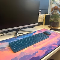 Mountain Sunset Desk Mat: Romantic Scenery With Warm Tones - Etsy