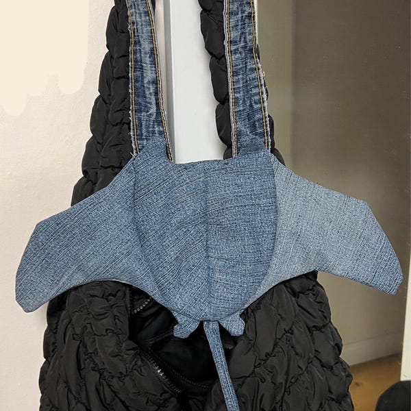Manta Ray Bag PDF Pattern by Janiesdaisies | Upcycle Old Jeans/denim - Etsy