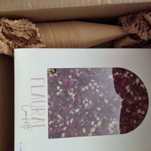 Wedding Confetti Bags Biodegradable Confetti Packets Dried Flower ...
