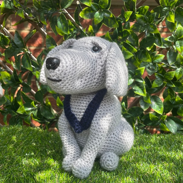 Labrador Retriever Crochet Pattern, Chocolate Crochet Labrador Pattern ...