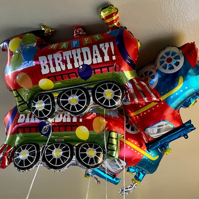 Train Balloon 20 train Party Train Birthday Baby Shower All Aboard ...