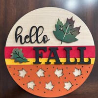 Fall Laser Sign Bundle 4, Digital Download, Round Door Hanger ...