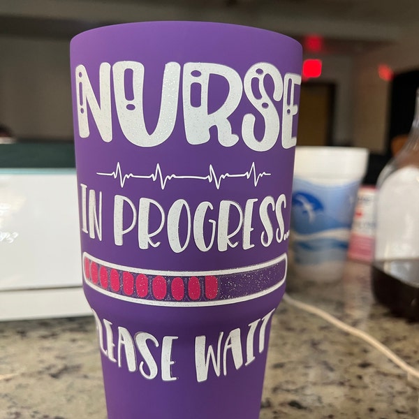 Nurse in Progress SVG, Nursing Student Cricut Silhouette (instant ...