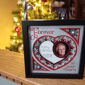 CUSTOMIZABLE 3D MEMORIAL Shadow Box Svg for Cricut for Silhouette - Etsy