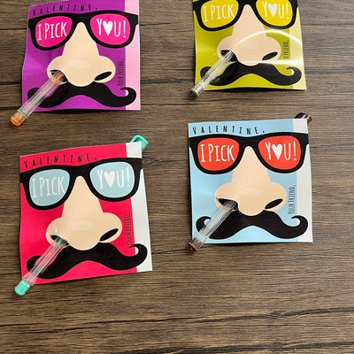 Funny Nose Picking Valentines Classroom Pencil Holder Valentines ...