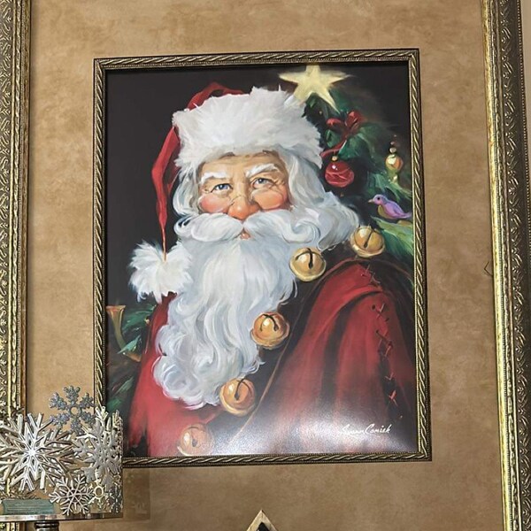 Sparkling Santa by Susan Comish - Etsy