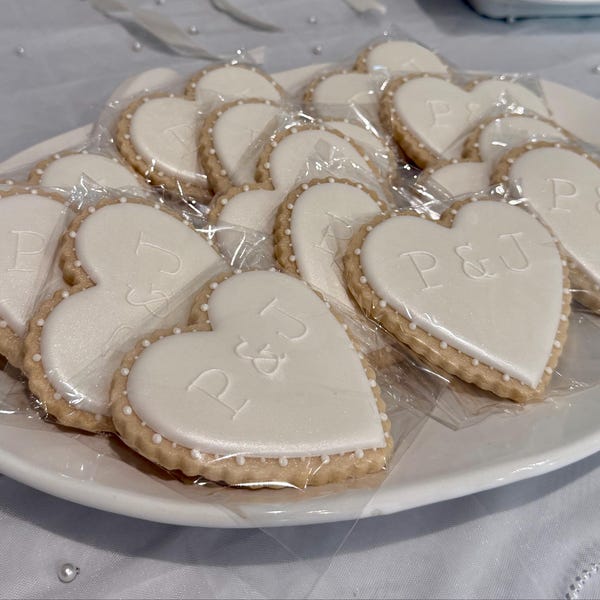 Personalized Monagram Wedding Cookies - Etsy