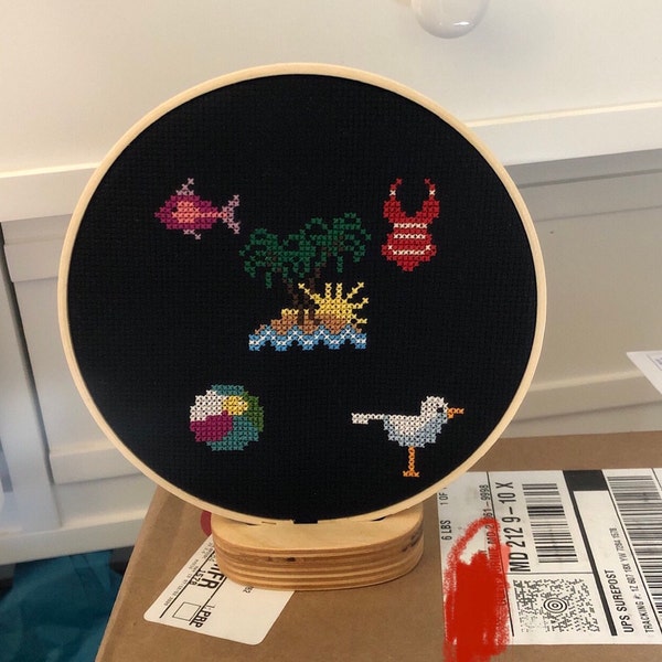 Hoop Prop: Embroidery Hoop Stand or Cross Stitch Display, Easy Gifting ...