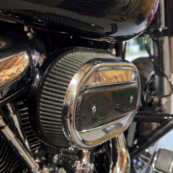 Carbon Ventilator Air Filter Insert for Harley M8 Engine - Etsy