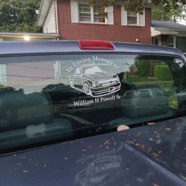 In Loving Memory of Decal | Truck Decal | Loving Memory | Celebration ...