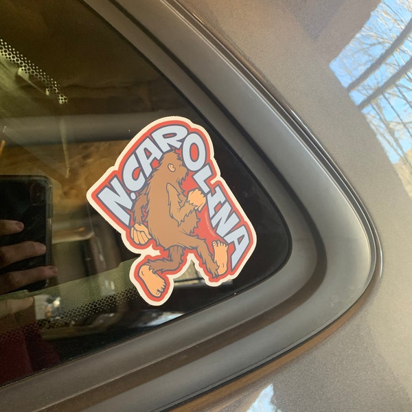 Boone Bear Sticker North Carolina - 4.5" Mountain Bear NC Illustrated ...