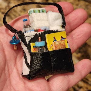Miniature Diaper Bag 1:12 Scale - Etsy
