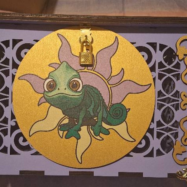 Princess Rapunzel Wedding Card Box, Tangled Quinceanera Money Box ...