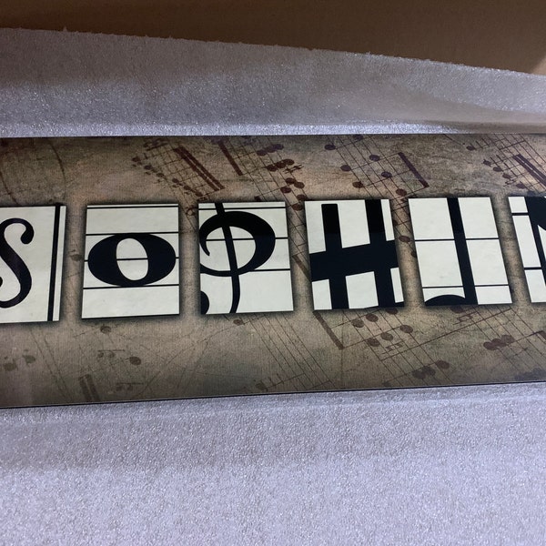 Music Name Art | Personalized Gift for the Musician | Music Decor and ...