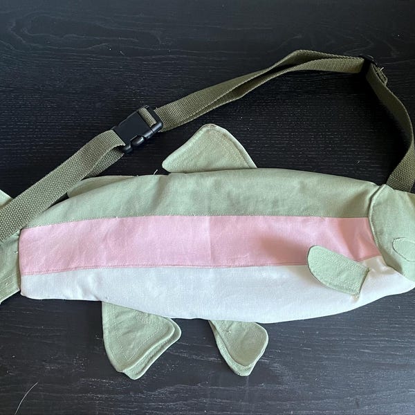 Rainbow Trout Fish Crossbody Bag Sewing Pattern - Etsy