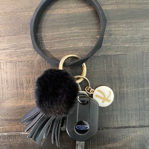 Rhombus Personalized Wristlet Keychain Tassel Key Chain - Etsy