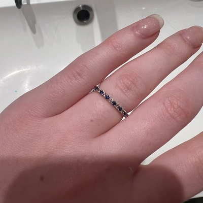 Dainty Moonstone Wedding Band, Simple Moonstone Ring, Rose Gold Ring ...