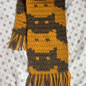 Crochet Cat Scarf Pattern DIGITAL PDF PATTERN - Etsy