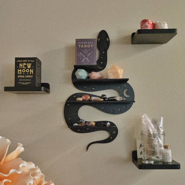 Snake Shelf, Snake Crystal Shelf, Celestial Home Decor - Etsy