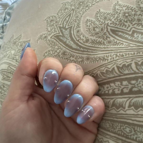 Classy Cow Print Press on Nails/handmade Gel Nails in Long Almond/glue ...