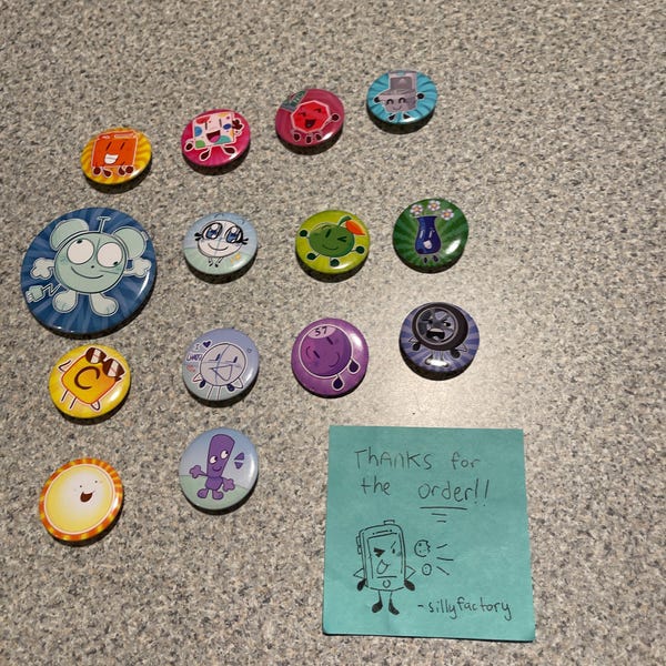 ANIMATIC BATTLE PINS (object Show/osc) - Etsy