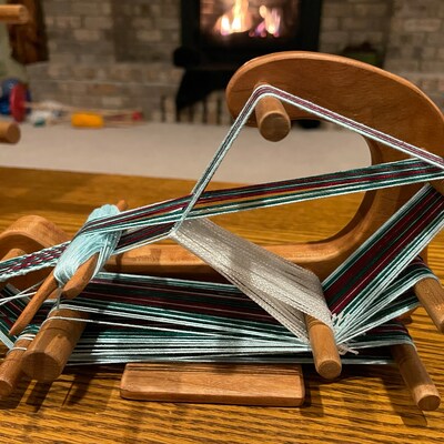Loom-the Fiddle Inkle SUPER Tiny Small Travel Sized Weaving Loom Makes ...
