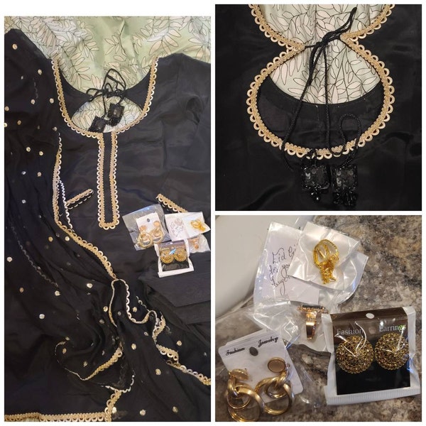 Blue Pink Punjabi Suit for Woman Patiala Salwar Suit Indian Ethnic ...