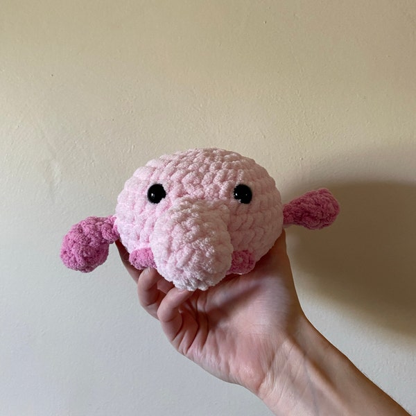 No Sew Blobfish Crochet Pattern, Valentine’s Day Gift Idea, Cute ...