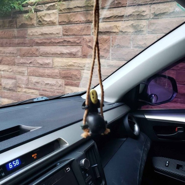 Cute Anime Spirited Away Swinging Faceless Car Pendant Car Accessories ...