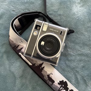 Flower Field Tan Camera Strap Design With Brown Vegan Leather ...