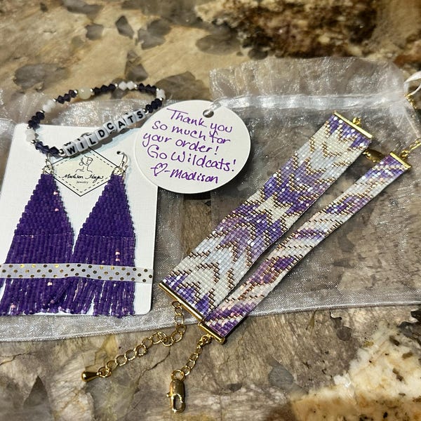 AURORA Beaded Loom Bracelet With Adjustable Closure - Etsy