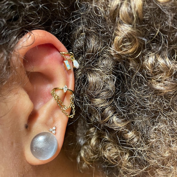 Hidden Helix Piercing 16g F136 Implant Grade Titanium Hammered Bar ...