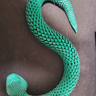 Snake Figure Toy Animal Articulated Model Viper Large - Etsy