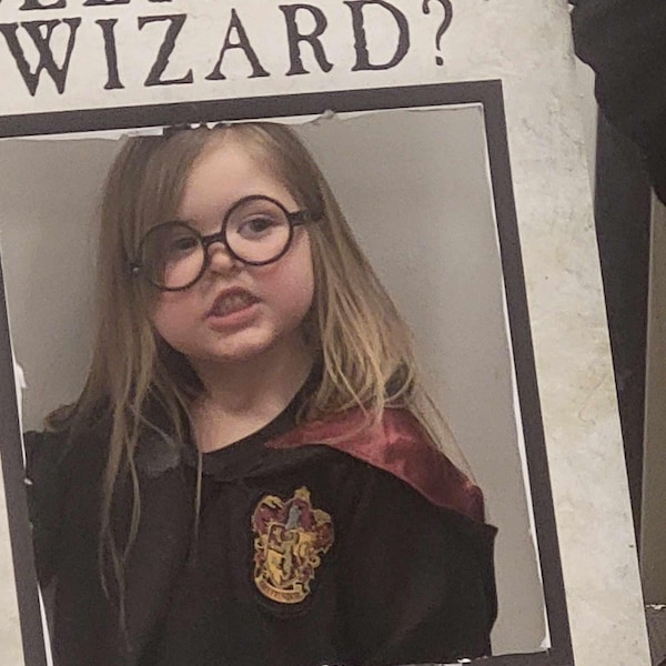 Wizard Wanted Poster Photo Booth Prop: Halloween Party (digital ...