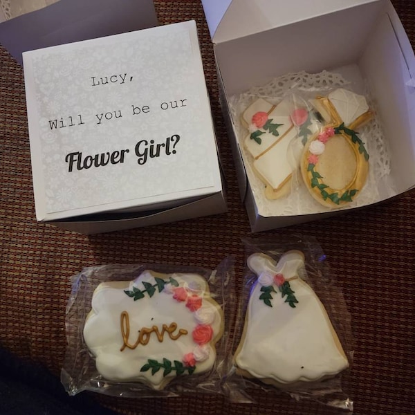 Wedding Cookies - RUSTIC Wedding Cookies - Bridal Shower Favors ...